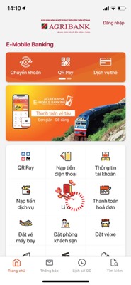 Agribank cập nhật phiên bản mới dịch vụ Agribank E-Mobile Banking